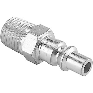 Milton 777 1/4" MNPT A Style Plug, Silver, 10 count (Pack of 1)