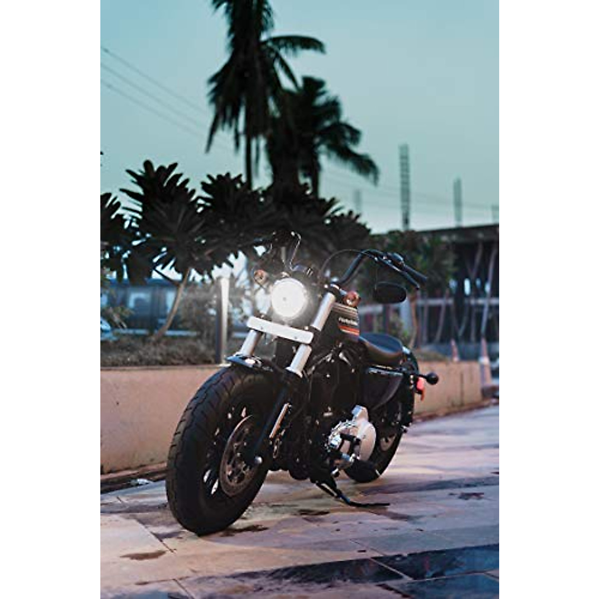 DZG H4 Motorcycle LED Headlight Bulb 9003 HB2 HS1 P43t 6500K High Low Beam Light Conversion Kit 2 Yr Warranty, 1 Pack