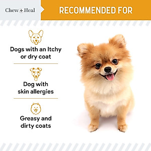 Norwegian Salmon Oil for Dogs - 8 oz of Fish Oil for Dogs Skin and Coat - Contains Omega 3 Fatty Acids - Made in The USA