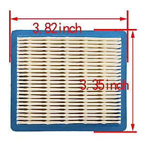 Milttor 36046 Air Filter 36634 Pre Filter for Tecumseh 36046 740061 4 & 5.5 Hp Engines Oh95 Oh195 Ohh50 Ohh55 Ohh60 Ohh65 Vlv50 Vlv55 Vlv60 Vlv66 Vlv126 Engine Lawn Mower Powerwasher Parts Pack of 2