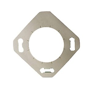 Ministry of Warehouse 3 Bolt, 6 5/16 Square, 4" Diam, Oil Burner Flange Gasket