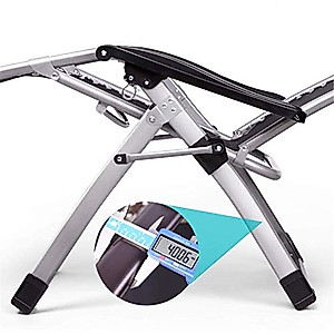 XZGDEN Lightweight Sun Lounger Camping Chairs Zero Gravity Reclining Garden Sun Lounger Chair with Adjustable Padded Headrest and Practical Cup Holder Portable Folding Recliner, Cushion Optional