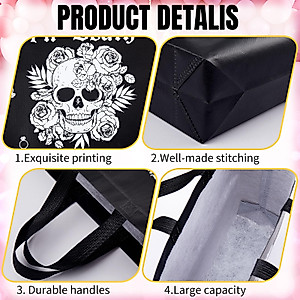 Wesnoy 12 Pcs Bride or Die Bachelorette Party Gift Bag Till Death Do Us Party Tote Bag with Handle Reusable Skeleton Bridesmaid Bag for Wedding Bachelorette Bridal Shower Supplies 11.8 x 3.9 x 9.8Inch