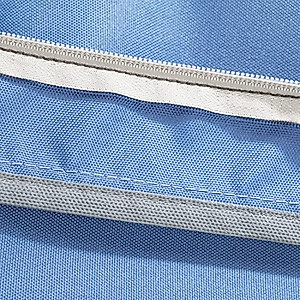 Classic Accessories Ravenna Water-Resistant 25 x 22 x 4 Inch Patio Back Cushion, Empire Blue