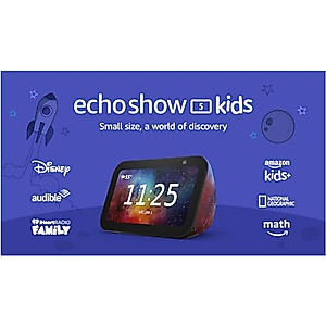 Amazon Echo Show 5 Kids (newest model), Designed for kids, with parental controls, Includes 1 year of Amazon Kids+, Galaxy