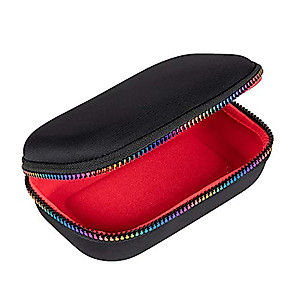 ZIPIT Black & Rainbow Pencil Box | Pencil Case for Girls | Organizer Pencil Bag | Large Capcity Pencil Pouch