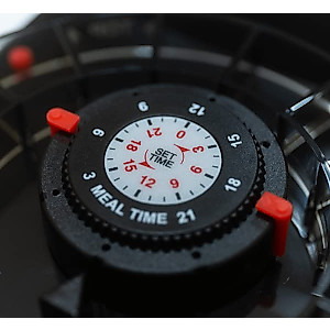 Fish Mate F14 Automatic Fish Feeder for Aquarium or Fish Tank for Vacation or Daily Use - Sits on Hood of Tank or Will Clip to Side with Included Clamps - Serves up to 14 Meals