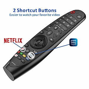 Replacement TV Remote for LG TV, Universal Magic Control with Voice, Pointer & Mouse for WebOS Smart TVs, Compatible with MR21GA MR20GA MR19BA MR18BA AKB75855501