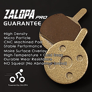 ZALOPA Pro Disc Brake Pads Pills Full Metal Moire Keto Compatible Promax DSK320 DSK400 DSK610J DSK50J DSK700 DSK810 DSK601J DC610 DC610J MTB Mountain Bike XNine DC400 for Passing TUV and AOV Test L19
