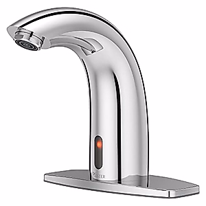 Pfister Electronic Touchless Motion Sensor Commercial Bathroom Sink Faucet, Single Hole, Polished Chrome Finish, LG42ELTC