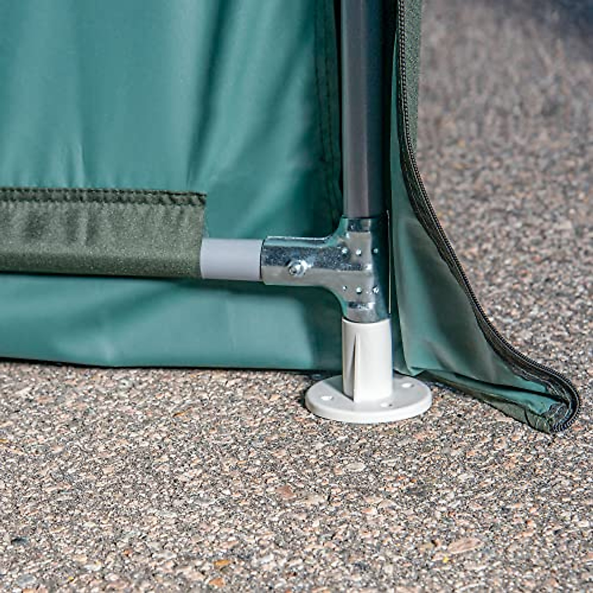 Scotts 4' x 4' x 6' Water-Resistant Pop-Up Deck and Garden Storage Shed Kit