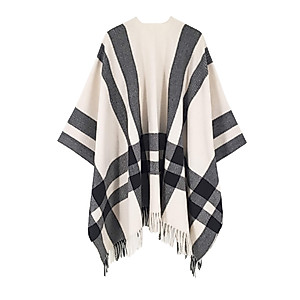Breezy Lane Shawl Wraps for Women Ponchos Ruana Wraps Cardigan Holiday Gifts for Women
