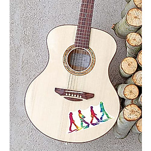 Beatles Abbey Road Sticker Crosswalk Decal Merchandise Memorabilia Album Record Iconic Band Pepper Vinyl Sticker | Premium Quality | 7-Inches | S041 (White-Tiedye)