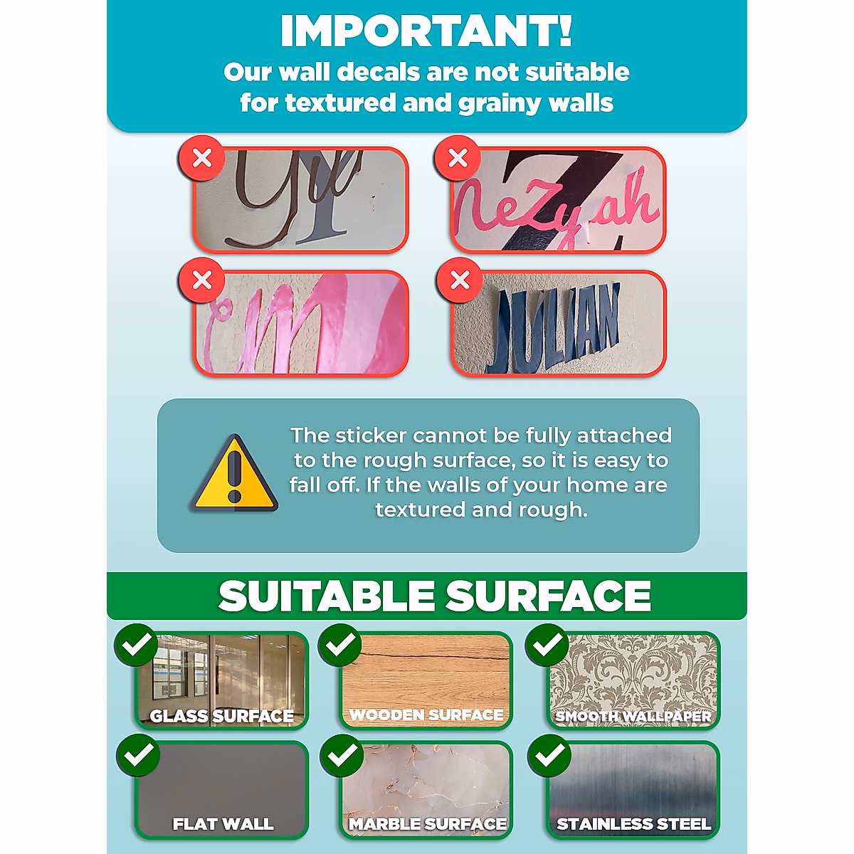 crypto Multiple Font Custom Name Nursery Wall Decal - Mural Wall Decal Sticker for Home Children's Bedroom, Car and Laptop (OP004)