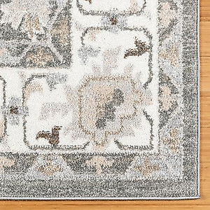 Gertmenian Modern Indoor Area Rugs, Machine-Woven, High Traffic, Non-Shedding & Stain-Resistant, for Living Room, Dining Room, Bedroom, Office, 8x10 Large, Traditional Oriental Gray, 38868