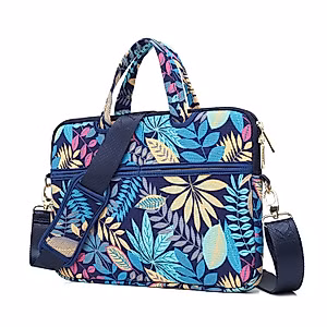 kayond Forest Series Bule Patten Waterproof Laptop Shoulder Messenger Bag Case Sleeve for 12 Inch 13.3 Inch Laptop