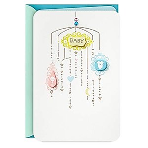 Hallmark Baby Shower Card (Baby Mobile)