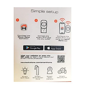 Nexxt Solutions Smart Plug – Indoor WiFi Plug Compatible with Alexa and Google Home – Remote Control Smart Outlet Plug for Home Appliances – No Hub Required – Voice Command and Timer Function