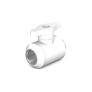 PrimoChill Female to Female G 1/4 Drain Valve - Sky White