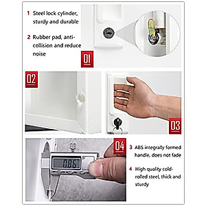 MAYROY Metal Locker Office Storage Locker Home Steel Locker School Storage Organizer, Storage Cabinet for Kids Students Employee (Gray, W6D)