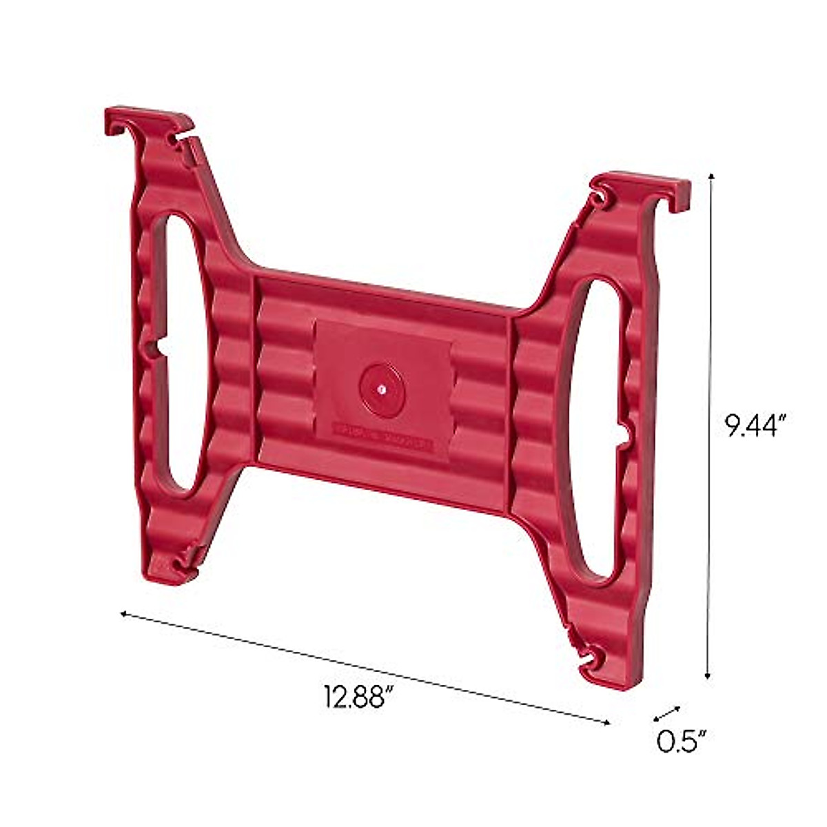 IRIS USA WFB-45LW IRIS Wing-Lid Storage Box with 4 Light Wraps, 3 Pack, Clear/Red, 3 Piece