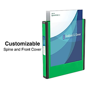 Staples 827607 1.5-Inch 3-Ring Better Binder Green (19059)