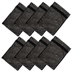 CHILDWEET 8pcs Black Laundry Bag Black Mesh Bags Lingerie Bra Mesh Bags for Travel Washing Machine Pouches Mesh Zipper Wash Bag Bra Bags for Laundry Mesh Bags for Laundry Washing Bags Black