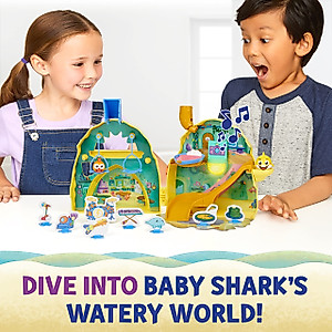 WowWee Baby Shark's Big Show! Shark House Playset – Lights and Sounds Toddler Playset – Interactive Baby Shark Toy