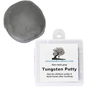 A Mustard Seed Toys Tungsten Putty Pine Derby Weight - 2 Ounces of Sticky Tungsten Putty, Easily Adjust Weights on Your Pinewood Car and Apply The Perfect Weight for Fly Fishing