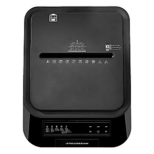 Amazon Basics 200-Sheet Auto Feed Micro Cut Paper Shredder with Pullout Basket, Black - NEW (Previously AmazonCommercial brand)