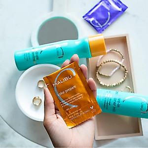 Malibu C Hydrate Color Wellness Collection - Moisturizing Color Safe Shampoo & Hydrating Hair Remedy - Formulated to Preserve + Protect Hair Color