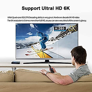 Android 10.0 TV Box, T95 Android Box 4GB RAM 32GB ROM Allwinner H616 Quad-core Smart Android TV Box 64bit, Support 2.4G/5.0G Dual WiFi 6K Utral HD / 3D / H.265 with Bluetooth 5.0