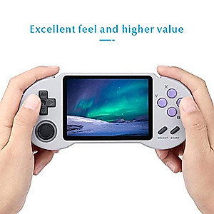 AoFeiKeDM Handheld Game Console Pocket PC S30 Open Source Handheld Nostalgic Arcade Portable GBA Retro PSP Game Console (S30+32G-English)