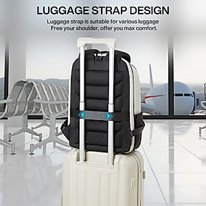 Hanke Carry on Backpack Casual Travel Backpack Waterproof College Schoolbag 15.6'' Laptop Rucksack Weekender Bag Daypack