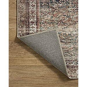 Chris Loves Julia x Loloi Jules Collection JUL-09 Ink / Terracotta, Traditional 8'-6" x 11'-6" Area Rug