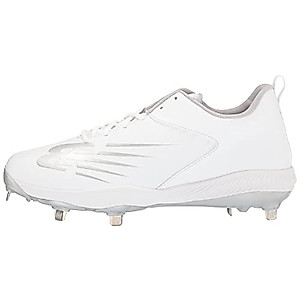 New Balance Women's FuelCell Fuse V3 Metal Softball Shoe, White/White, 8