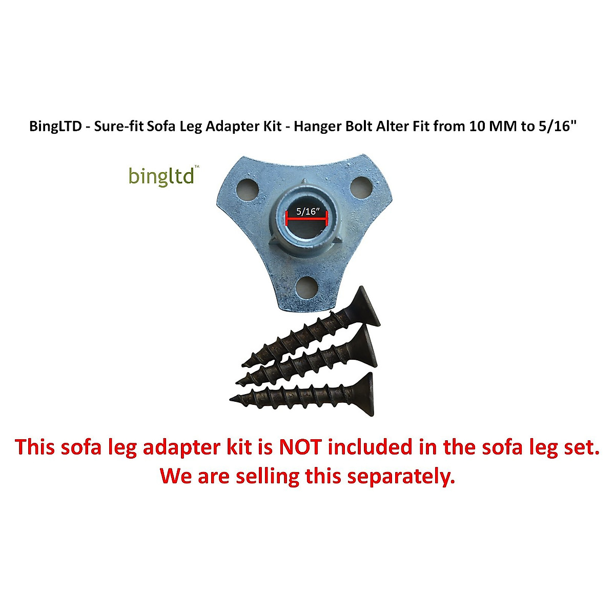 BingLTD - 4 3/4" Mahogany Profile Hardwood Sofa Legs - Set of 4 (P99703-157)