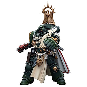 HiPlay JoyToy Warhammer 40K Collectible Figure: Dark Angels Master with Power Fist 1:18 Scale Action Figures JT7691 (JT7691)