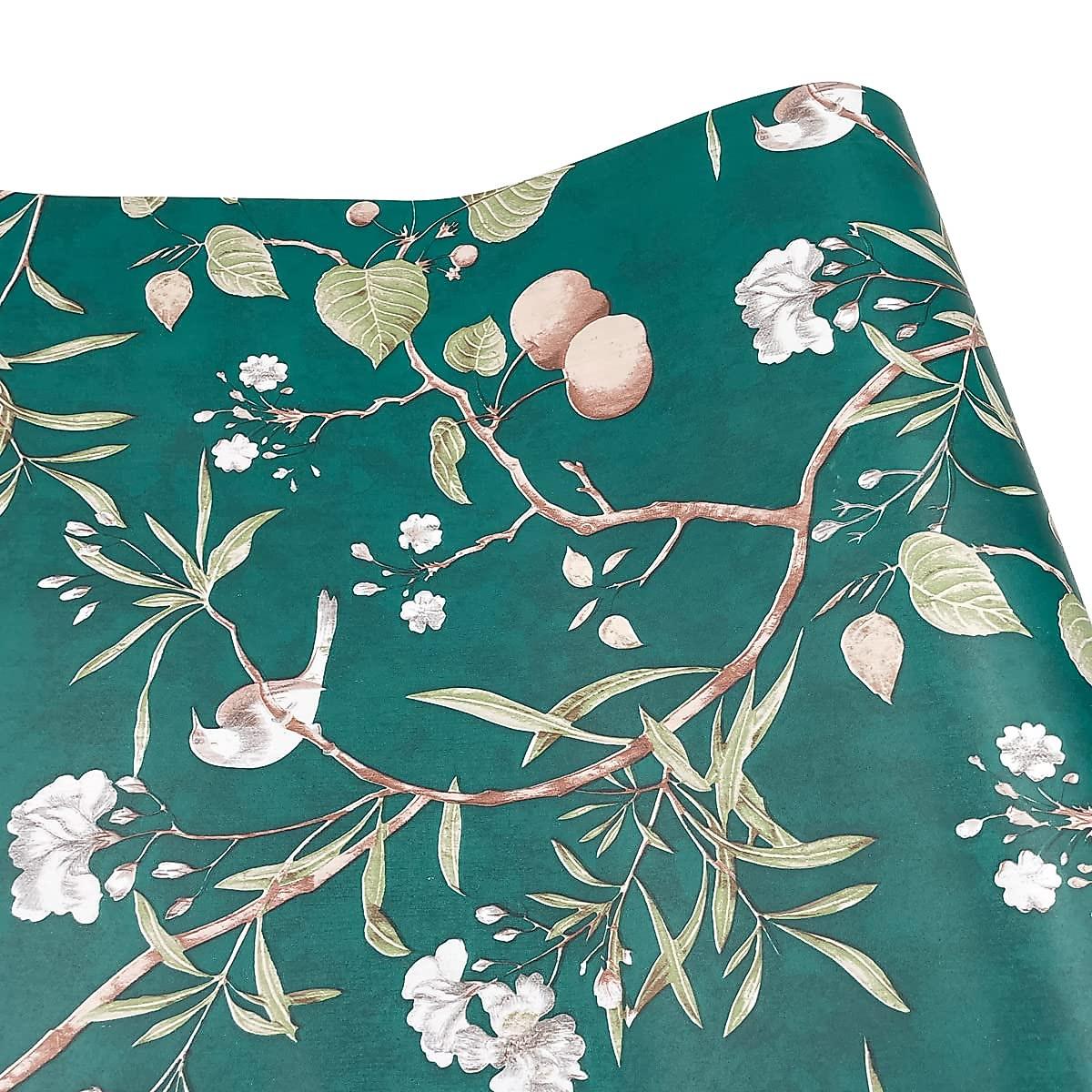 Yifasy Shelf Liner Green Striped Butterfly Self-Adhesive Drawer Cabinet Paper Line Vanity Dresser Sofa Table 118x17.7 Inch