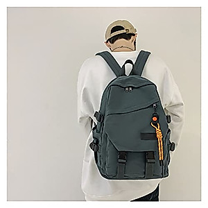 DINGZZ Solid Color Cute Women Backpack Fashion Waterproof for Teenage Girls Student Bookbag (Color : E, Size : 30 * 13 * 42CM)