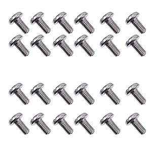 Scicalife 100pcs Round Head Screws Stainless Steel Wall Plate Screws Mechanical Maintenance Fixing Screws for Receptacle Outlet Cover, Wall Plate, Light Switch Plate