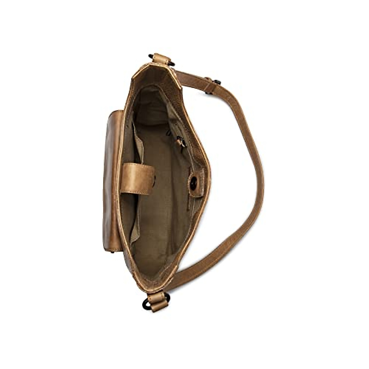 Frye Womens Melissa Magazine Crossbody Bag, Beige, One Size US