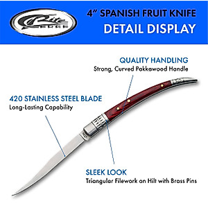 Rite Edge Szco Supplies 4-Inch Spanish Fruit Knife