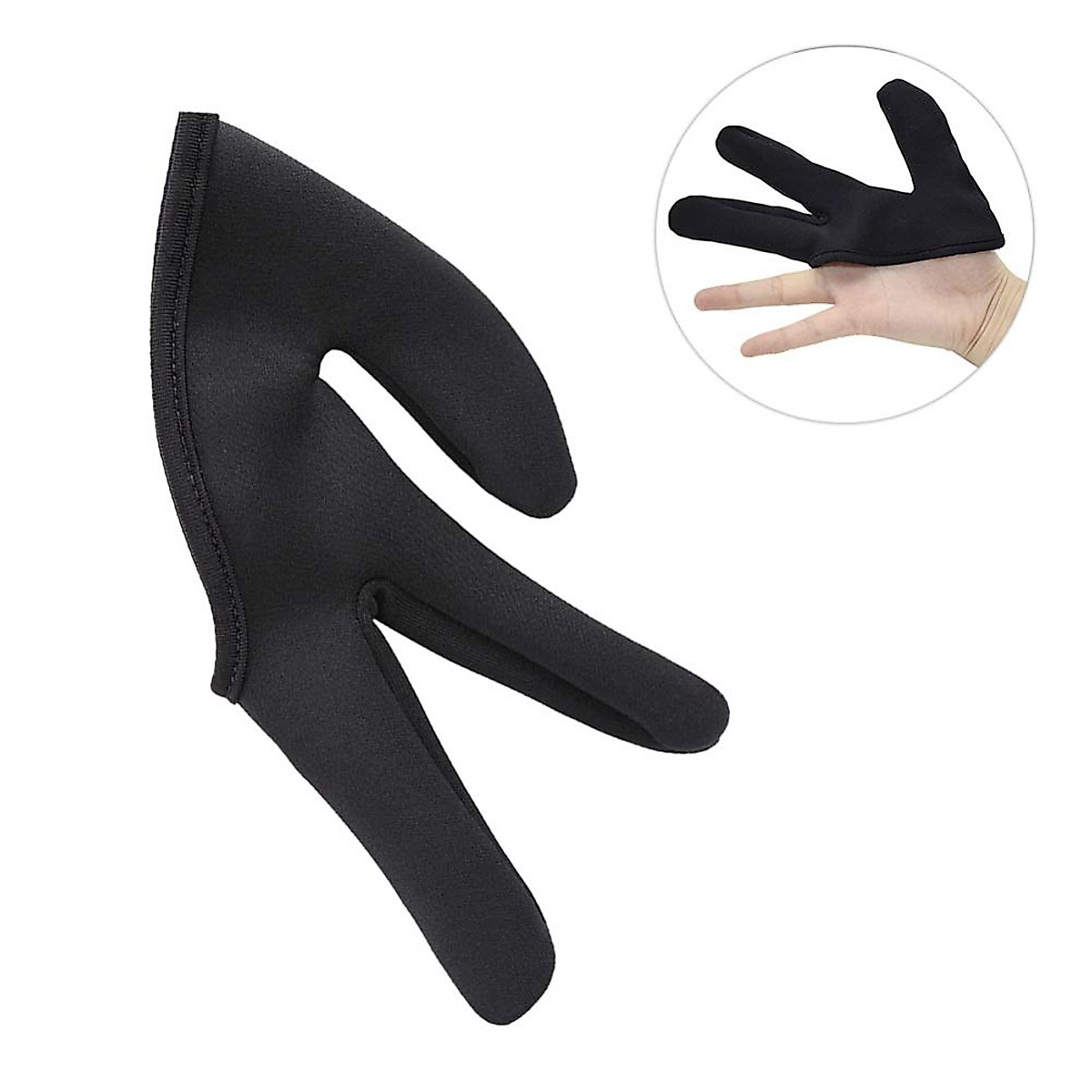 Beaupretty Hairdressing Finger Glove 1pc s Stylist Gloves Curling Wand Gloves Gloves Barber Finger Mittens Hair Curling Finger Cover Thermal Half Finger Gloves Hair Styling Protector Curls