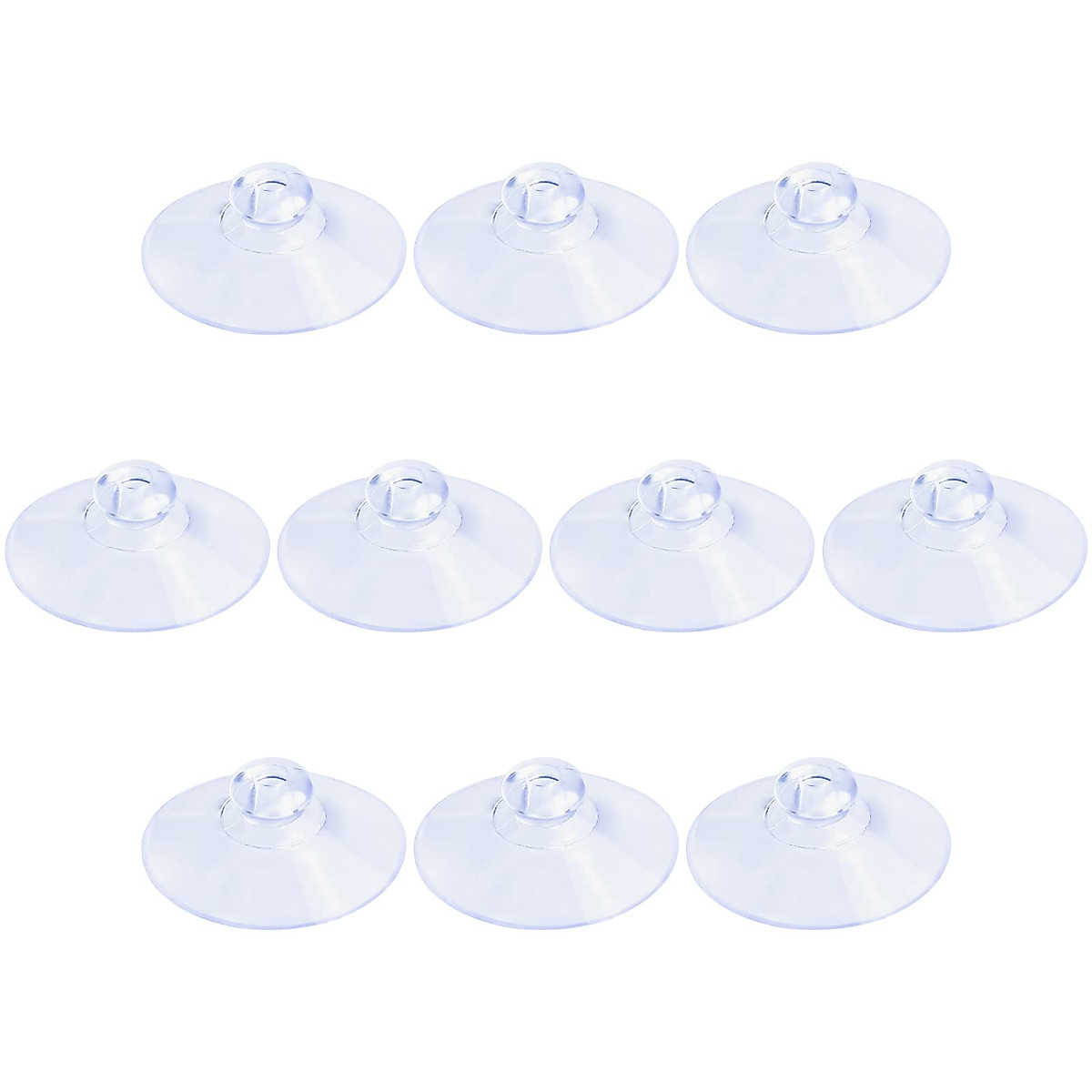 Pawfly 10 Pack Suction Cups 1.2 Inch, PVC Plastic Sucker Without Hooks for Home Kitchen Bathroom Organization Christmas Decoration Window