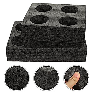 Cabilock 2pcs Pearl Cotton Cup Holder Drink Carrier Holder Drink Carry Tray Beverage Carrier Tray Cold Drinks Carrier Take Out Containers Coffee Mug Holder Cup Carrier Tray Outdoor Beer Can