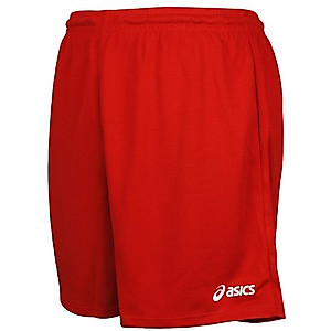 ASICS JR Team Knit Short (X-Large- 18/20, Red)