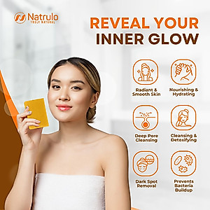 Turmeric Soap Bar for Face & Body – Natural Turmeric Skin Brightening Soap for Dark Spots, Intimate Areas, Underarms – Turmeric Face Wash Reduces Acne, Scars & Cleanses Skin – Made in USA