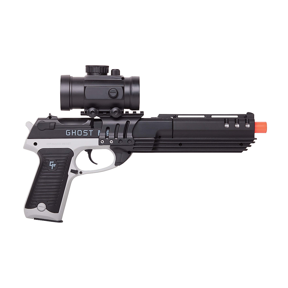 Game Face GFM39PG Ghost Mayhem Spring-Powered Single-Shot Airsoft Pistol