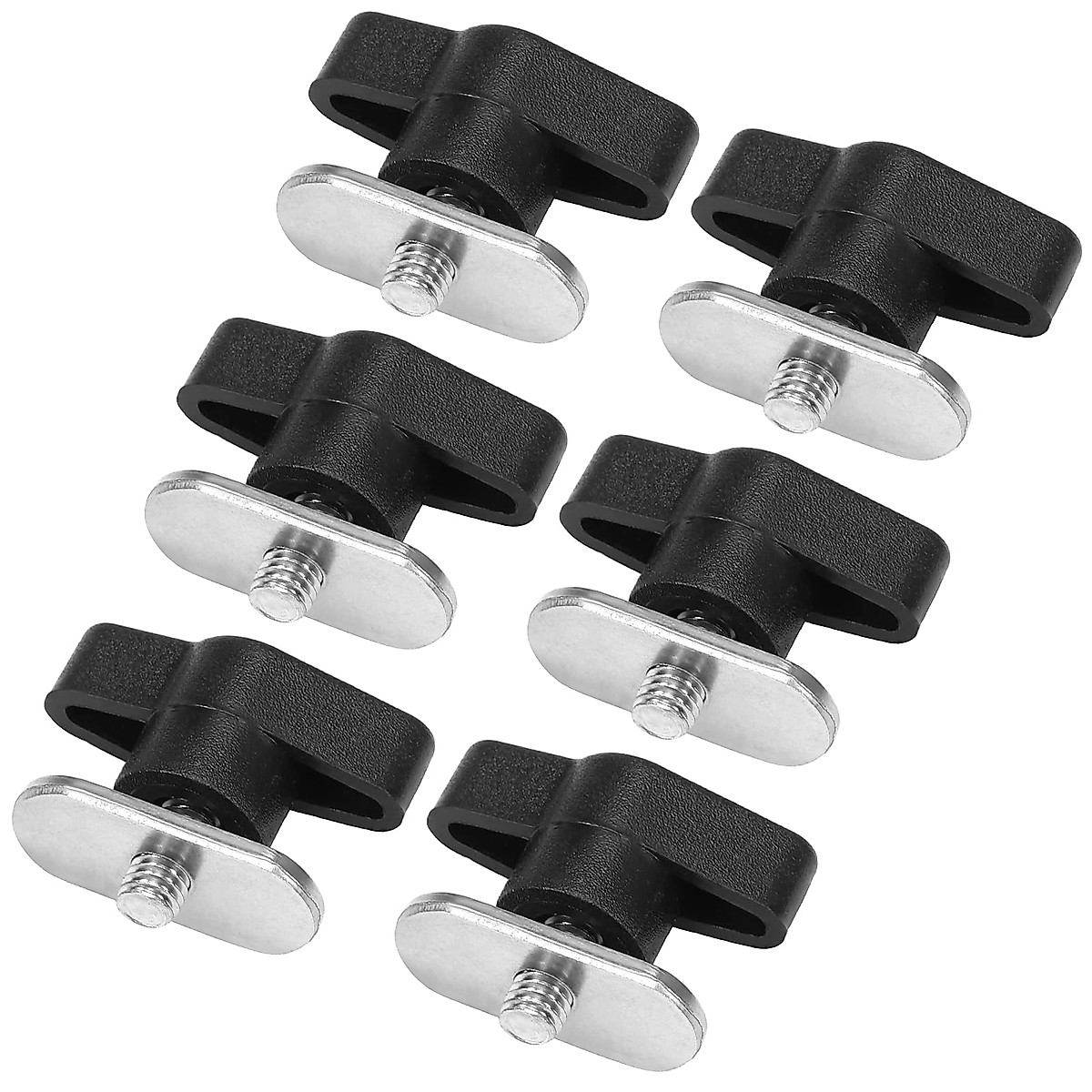 Lixada 6 Sets Kayak Screws Nuts Hardware for Rail Canoe Kayak Track Mounting System Fishing Boat Accessories